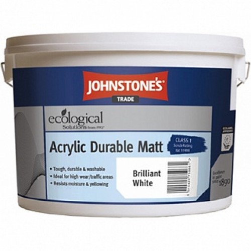 Краска Johnstone's Acrylic Durable Matt белый 10 л — цена, купить в ...